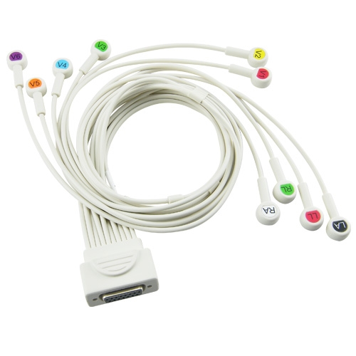 ECG 12-Lead Cable with Snap Style Connector - Wieson Technologies