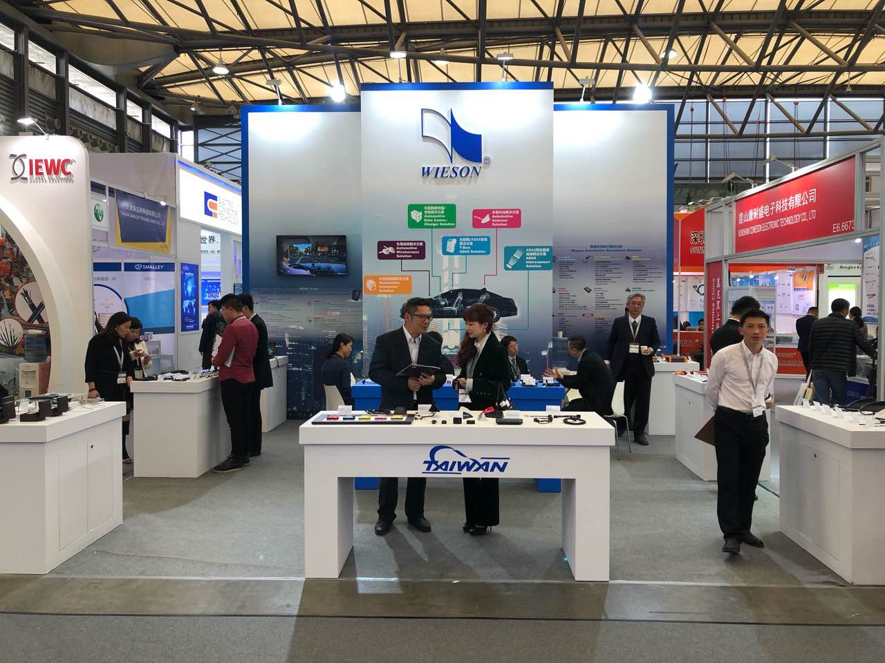 Wieson ADAS and interconnectiosns solutions showcase in Electronica ...